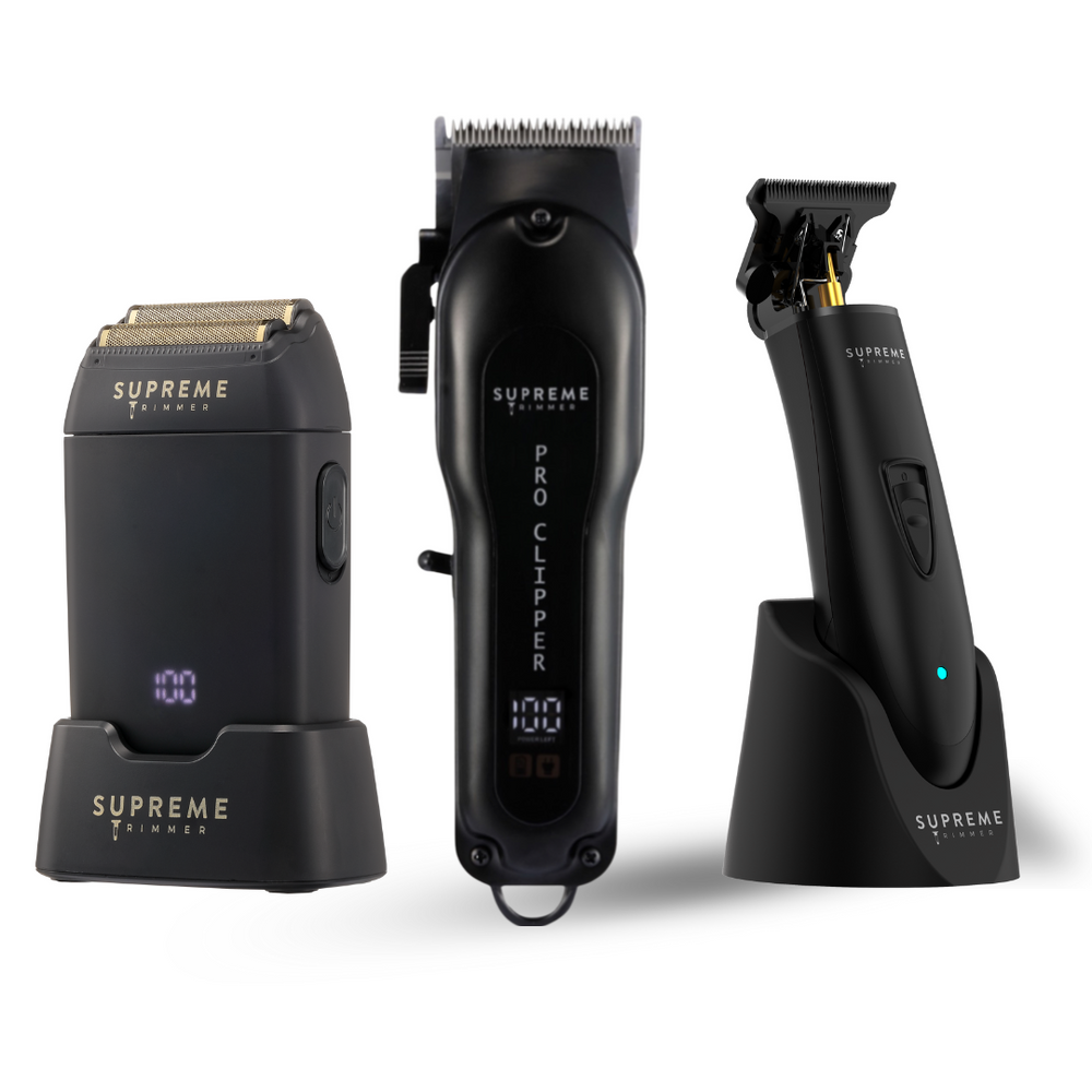 Supreme Trimmer Complete Starter Set– Clipper, Trimmer & Foil Shaver Set